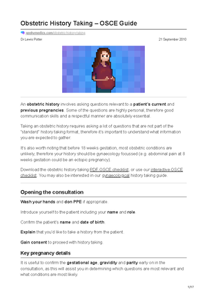 CS Blue sheet Mnemonics - Usmle Step 2 CS - www - Patient’s Name ...