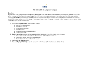 ACC 318 Module Three Assignment Template -Final - ACC 318 Module Three ...