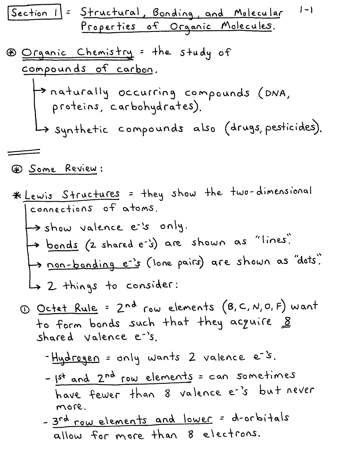 section 1 notes - CHEM 2641 - Studocu