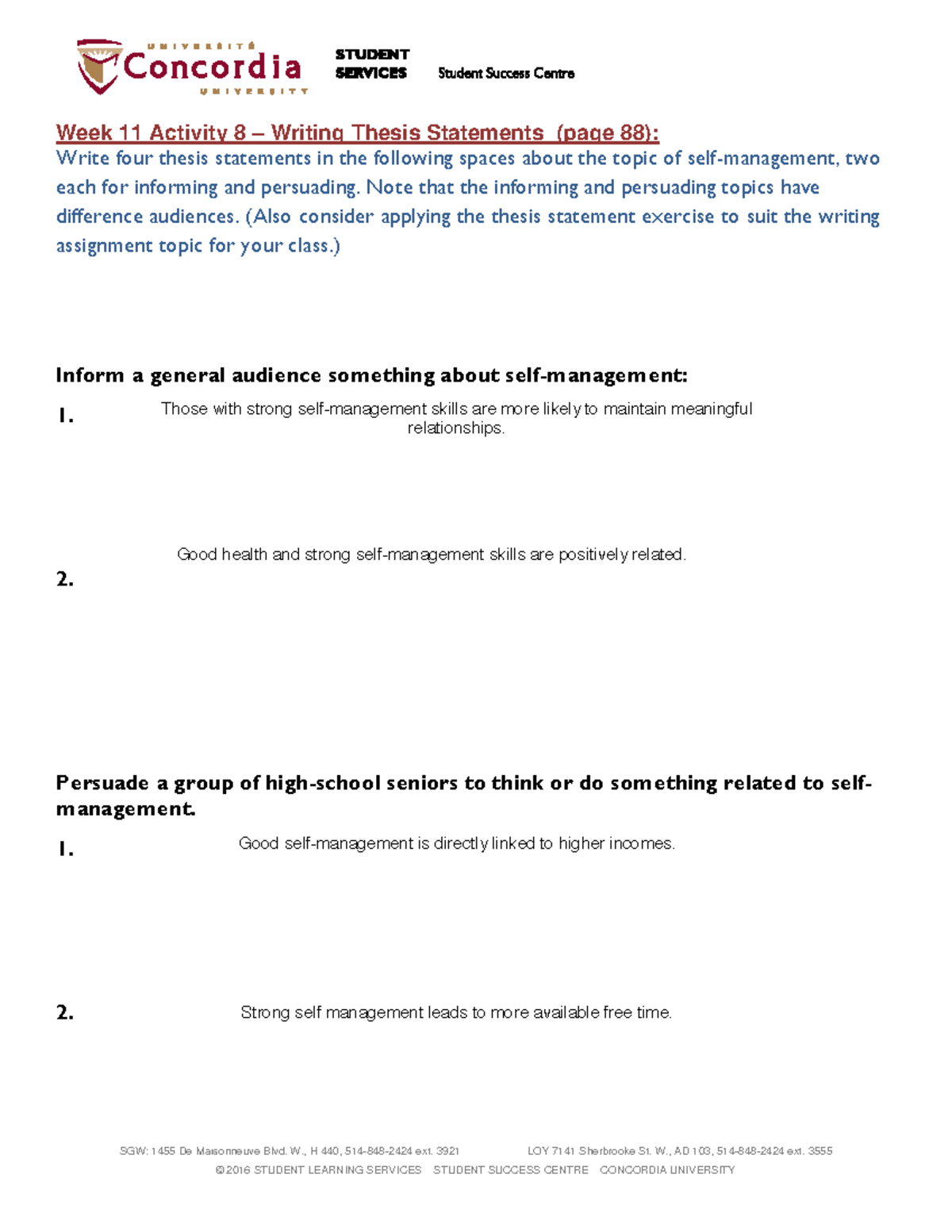 11.Activity 8 - First assignment - SGW: 1455 De Maisonneuve Blvd. W., H ...