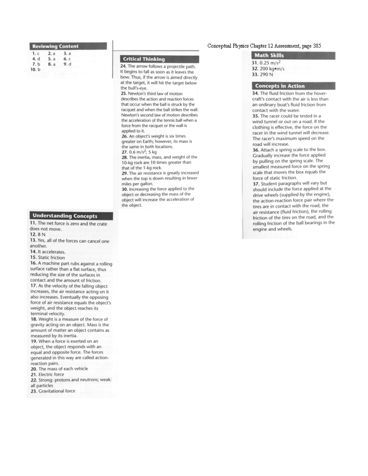 Screenshot 2023-02-06 at 9.47.57 AM - Conceptual Physics Chapter 12 ...