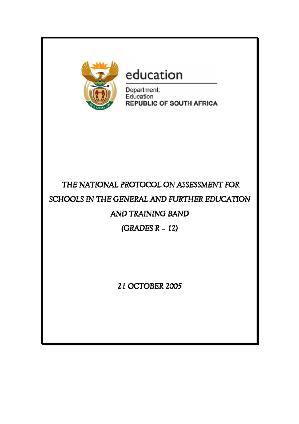 Doefetnationalprotocolassgrader 12 - THE NATIONAL PROTOCOL ON ...