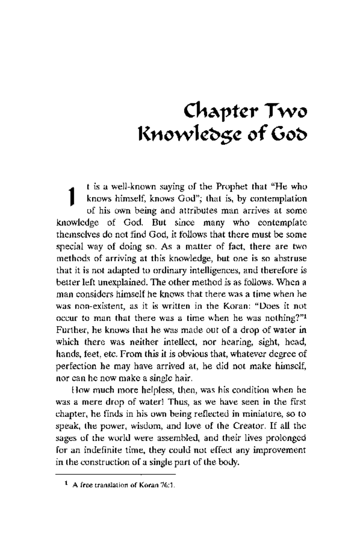 The Alchemy of Happiness (Ghazzālī, Claud Field) excerpts - Chapter T ...