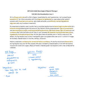 Sensory Lab - Notes on sensation testing - DPT 6110 Adult Neurological ...
