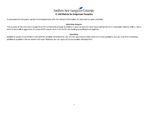 CJ 140 Module Seven Practice - An example has been provided. Example ...