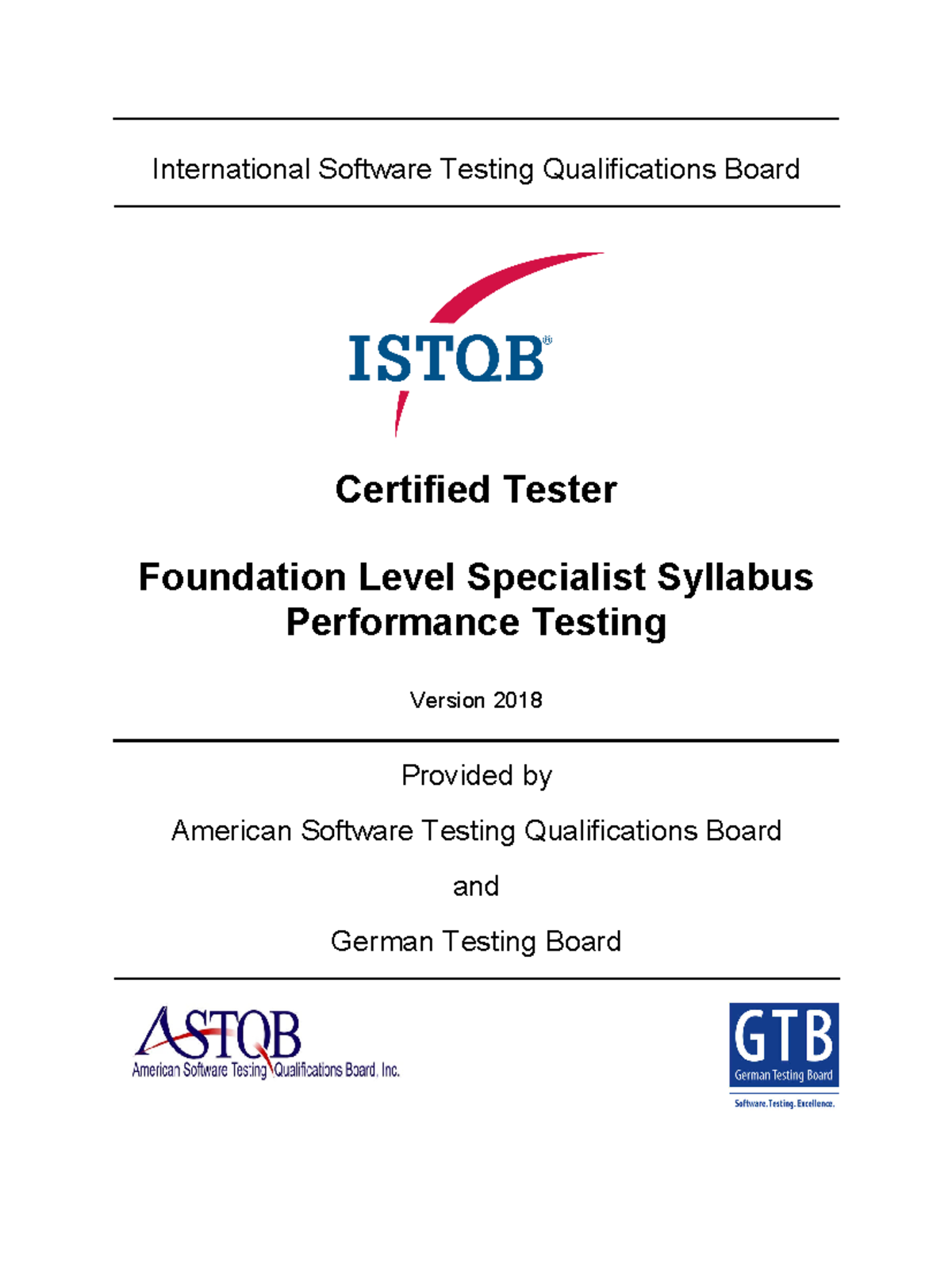 Istqb-CT-PT Syllabus v1 - International Software Testing Qualifications ...