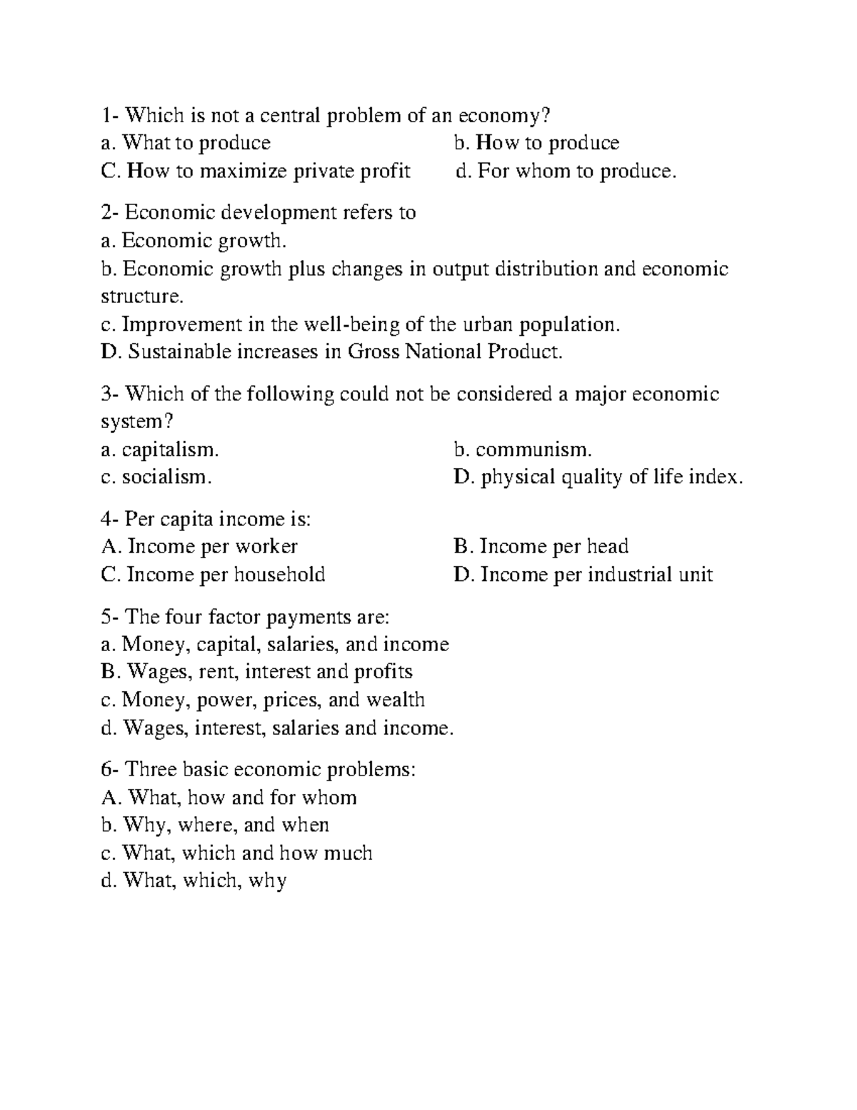 Economic devolpment and growth - Economic Development - Al-Azhar - Studocu