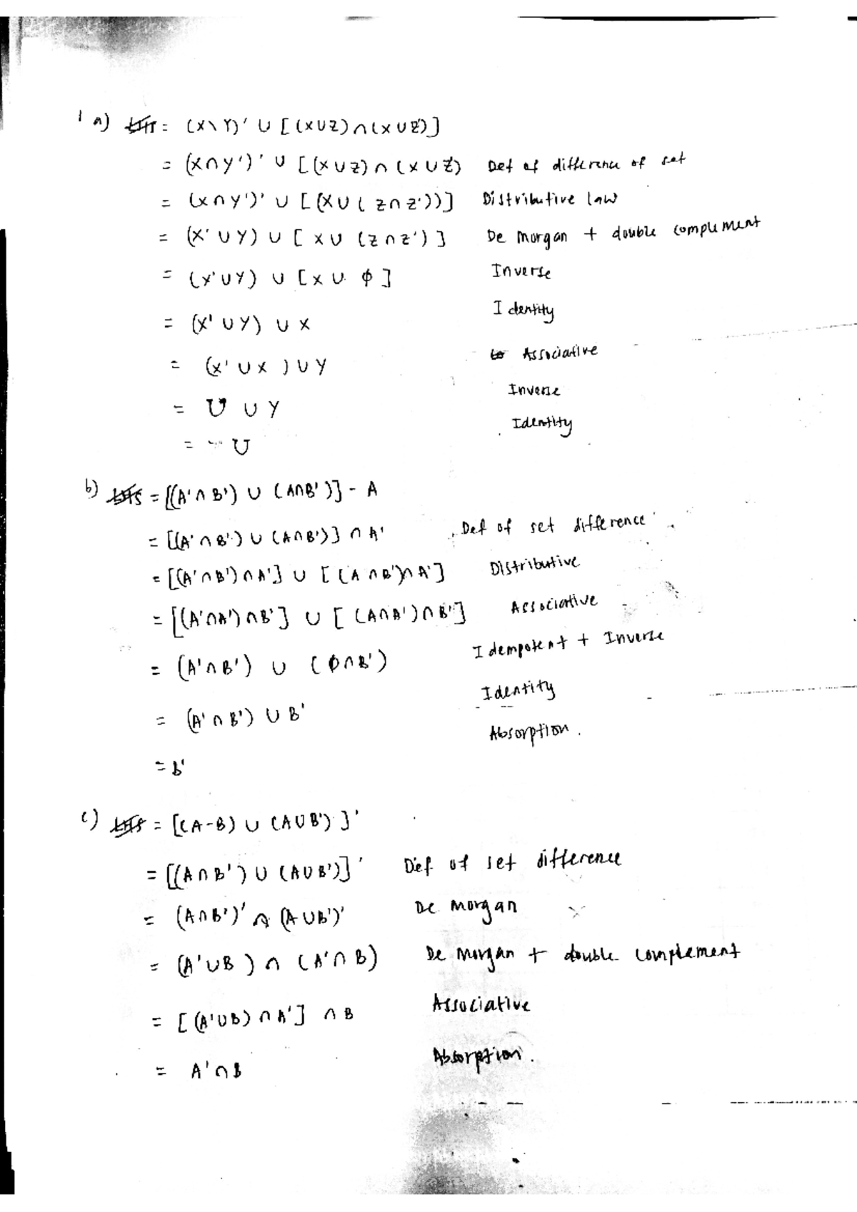Answer tuto 2 mat222 - Mathematical Logic - Studocu