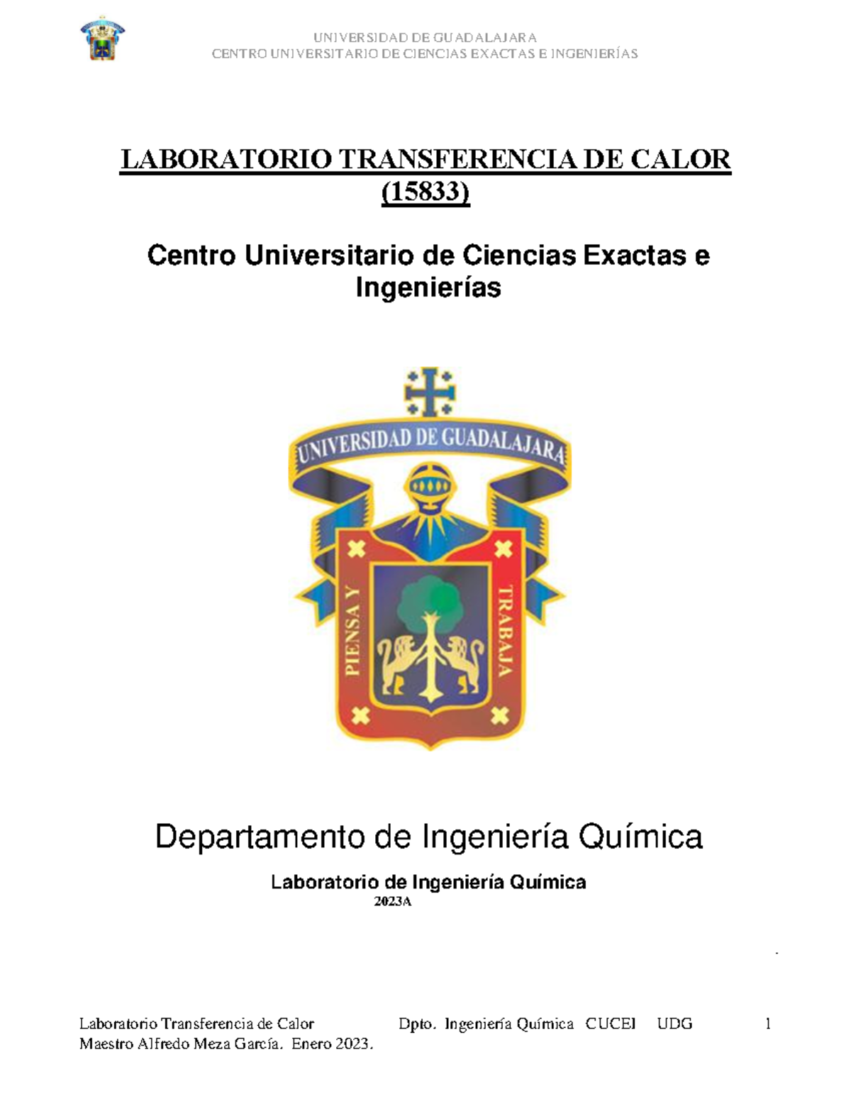 Manual LAB Transf Calor 2023A - CENTRO UNIVERSITARIO DE CIENCIAS ...
