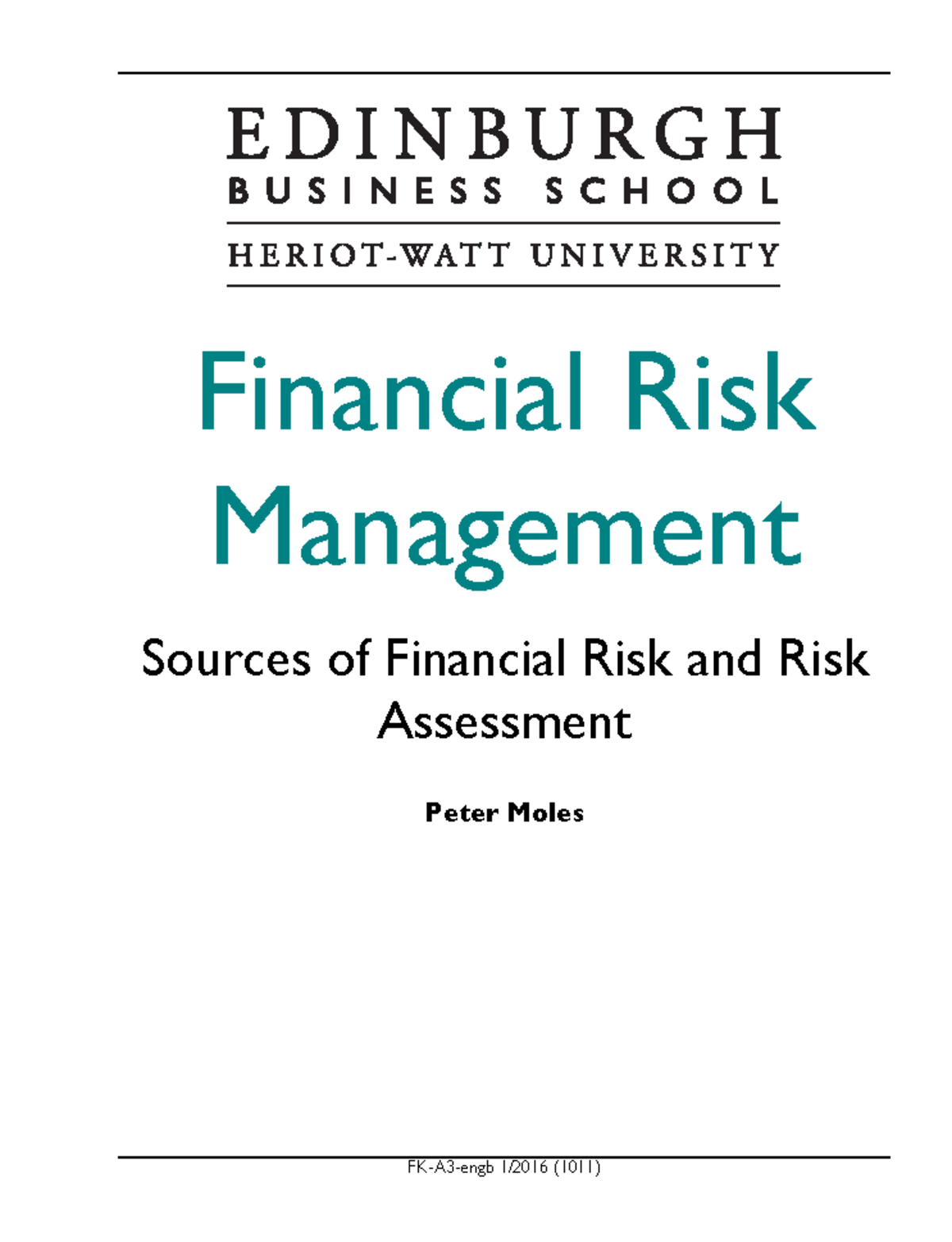 Financial Risk Management Course Taster - FK-A3-engb 1/2016 (1011 ...