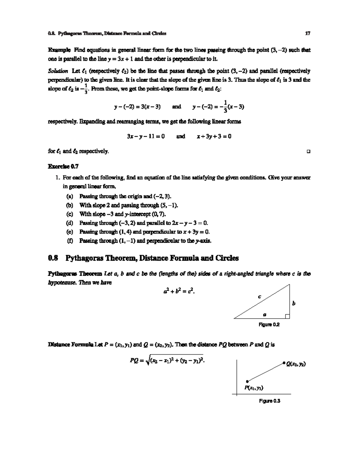 MATH051- Pythagoras Theorem, Distance Formula and Circles Summary AND ...