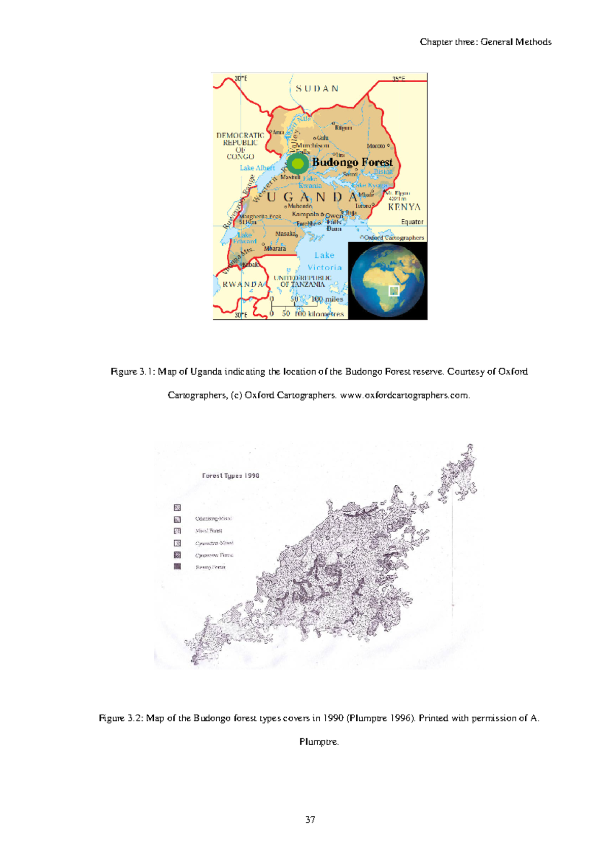 PANT- Grunts IN WILD Chimpanzees (PAN 10 - Budongo Forest Figure 3: Map ...