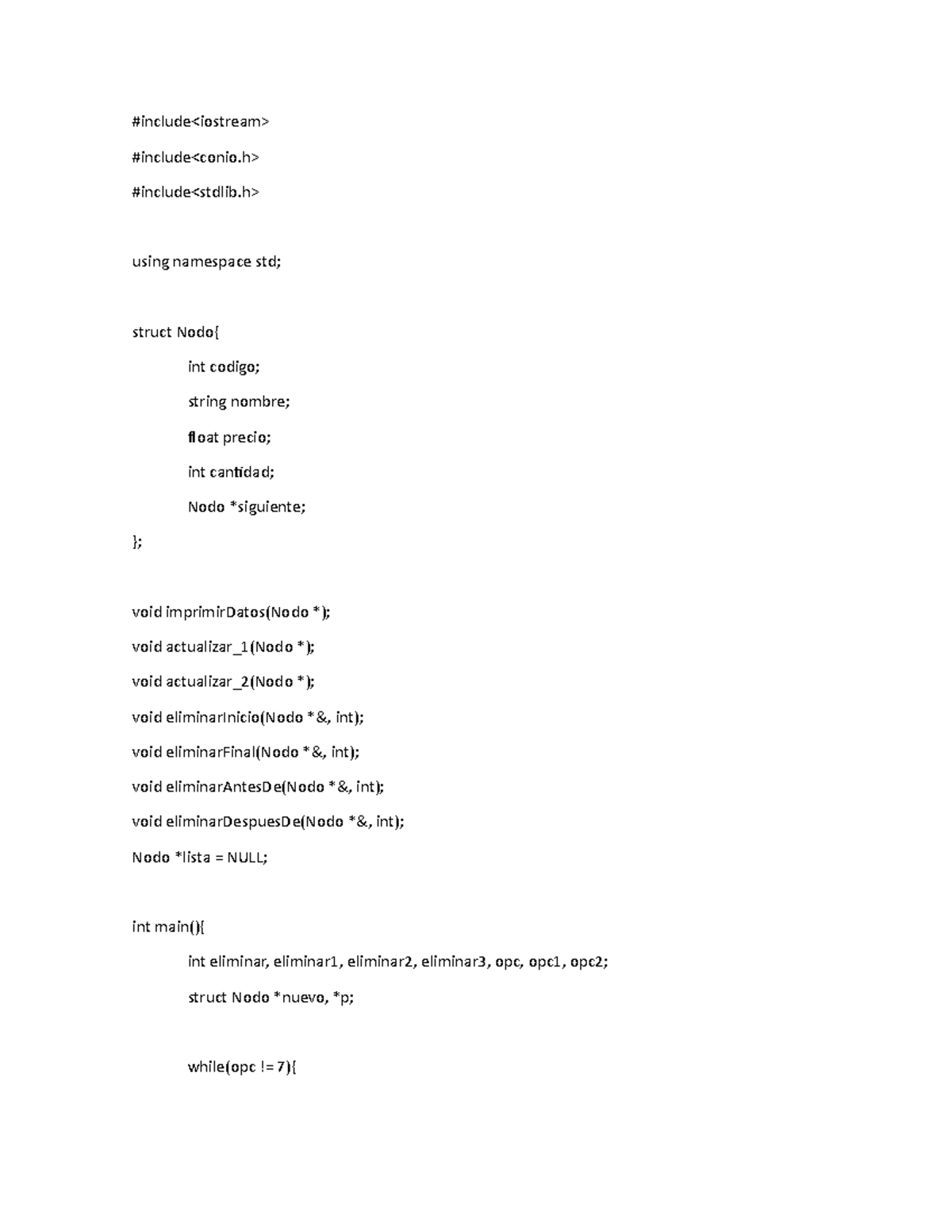 Programacion 2 - asignatura - #include #include #include using namespace std; struct Nodo{ int ...