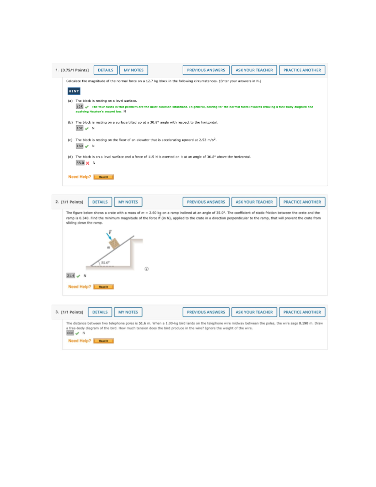 Physics 115 assignment 4 - 1. DETAILS MY NOTES PREVIOUS ANSWERS ASK ...