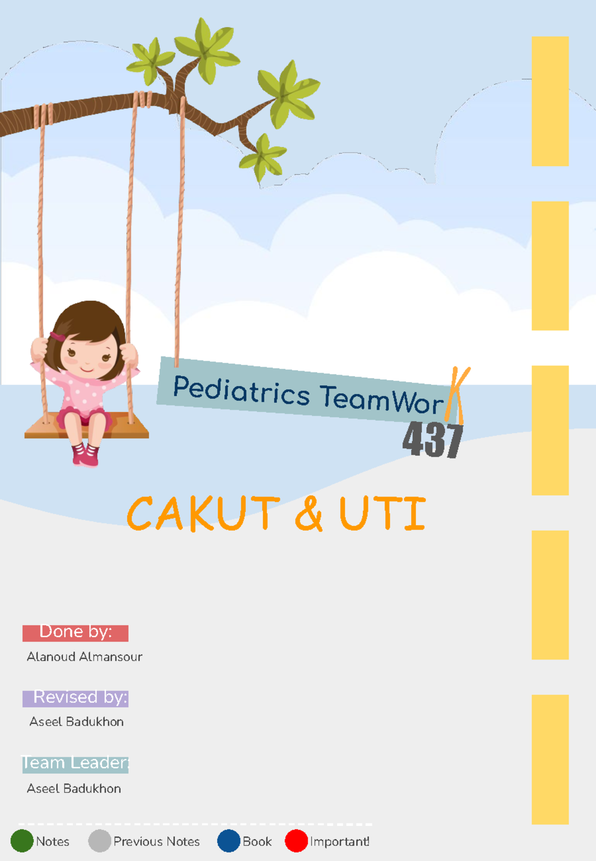 Cakut & UTI - Pediatric Notes - Pediatrics TeamWor K 437 CAKUT & UTI ...