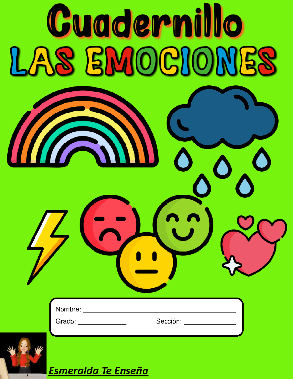 🌈 Cuadernillo DE LAS Emociones⭐ - Nombre ...