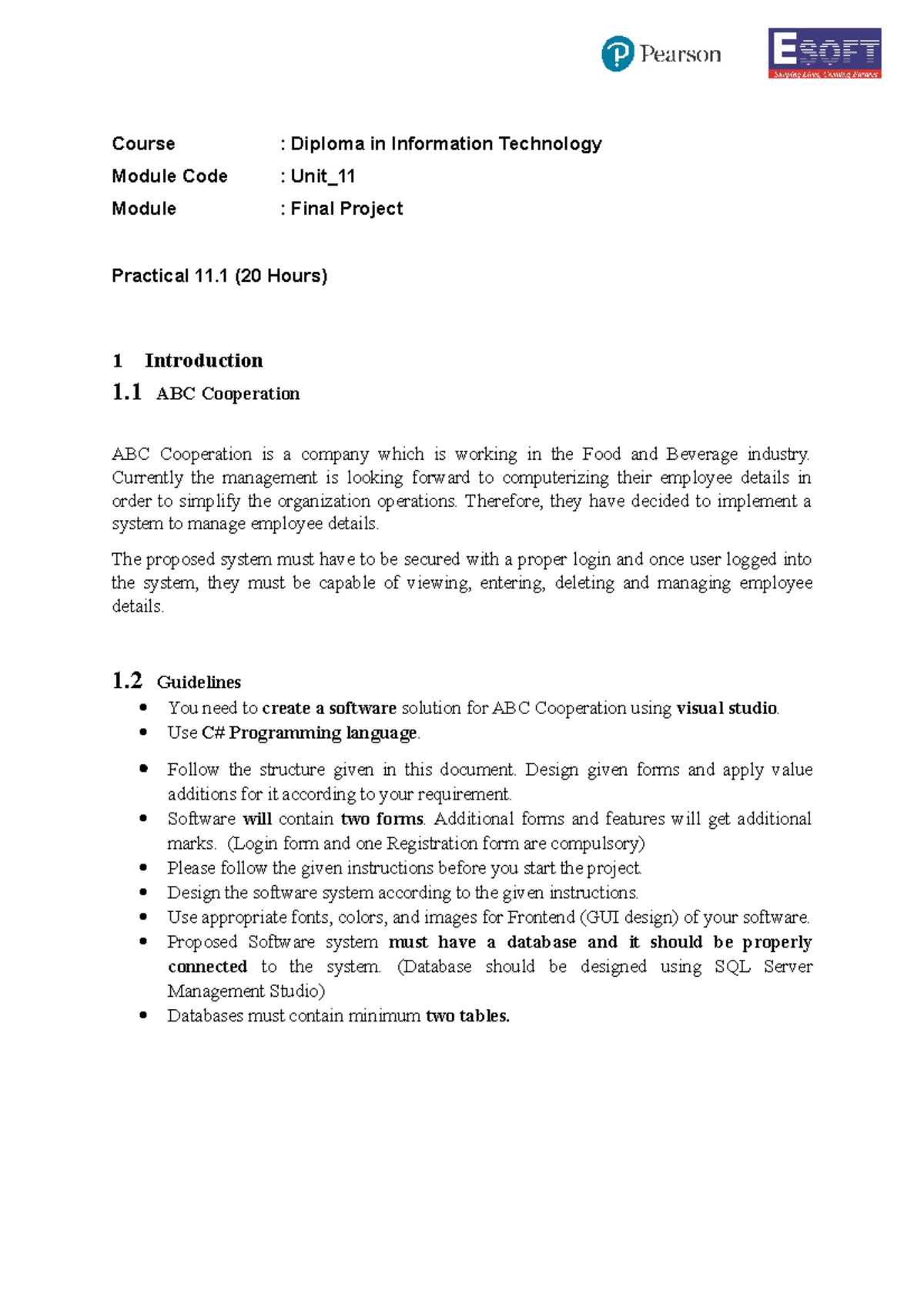 2865-1637147865626-Practical 11.1 - Course : Diploma in Information Technology Module Code ...