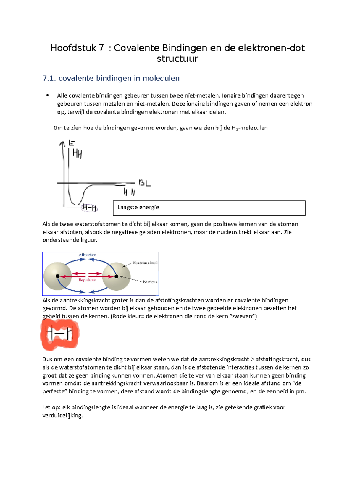 Hoofdstuk 7; Covanlente Binding in moleculen - Hoofdstuk 7 : Covalente ...