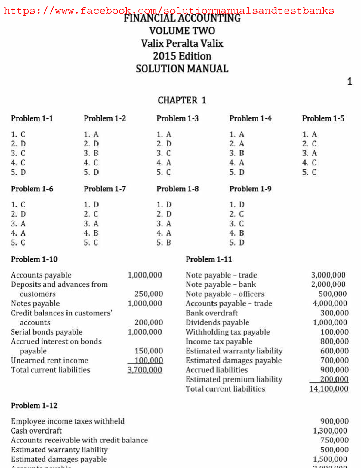 Financial Accounting 2 by Valix 2015 - Accountancy - facebook ...