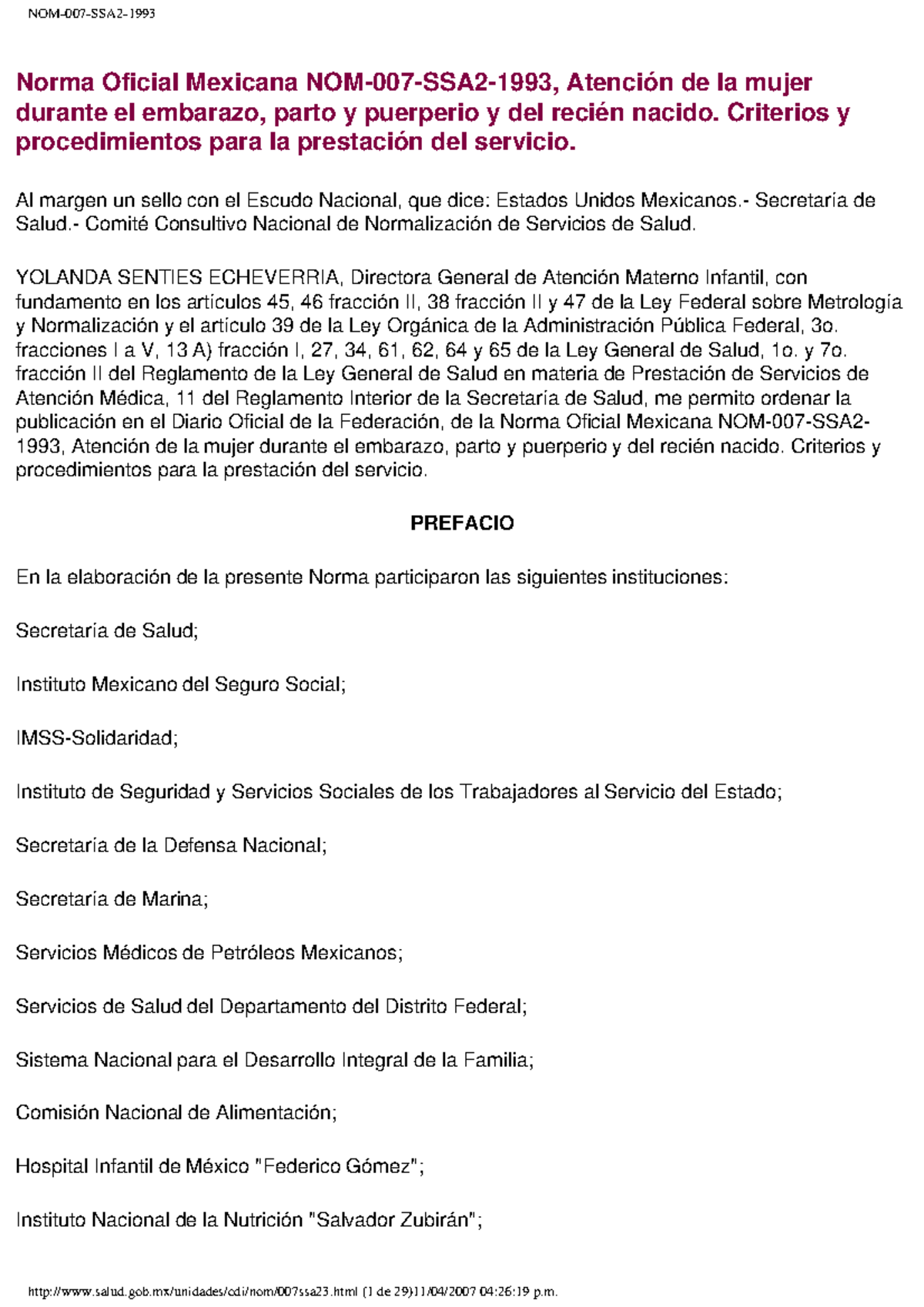 Nom 007 - Caracteristicas de la norma 007 - Norma Oficial Mexicana NOM ...
