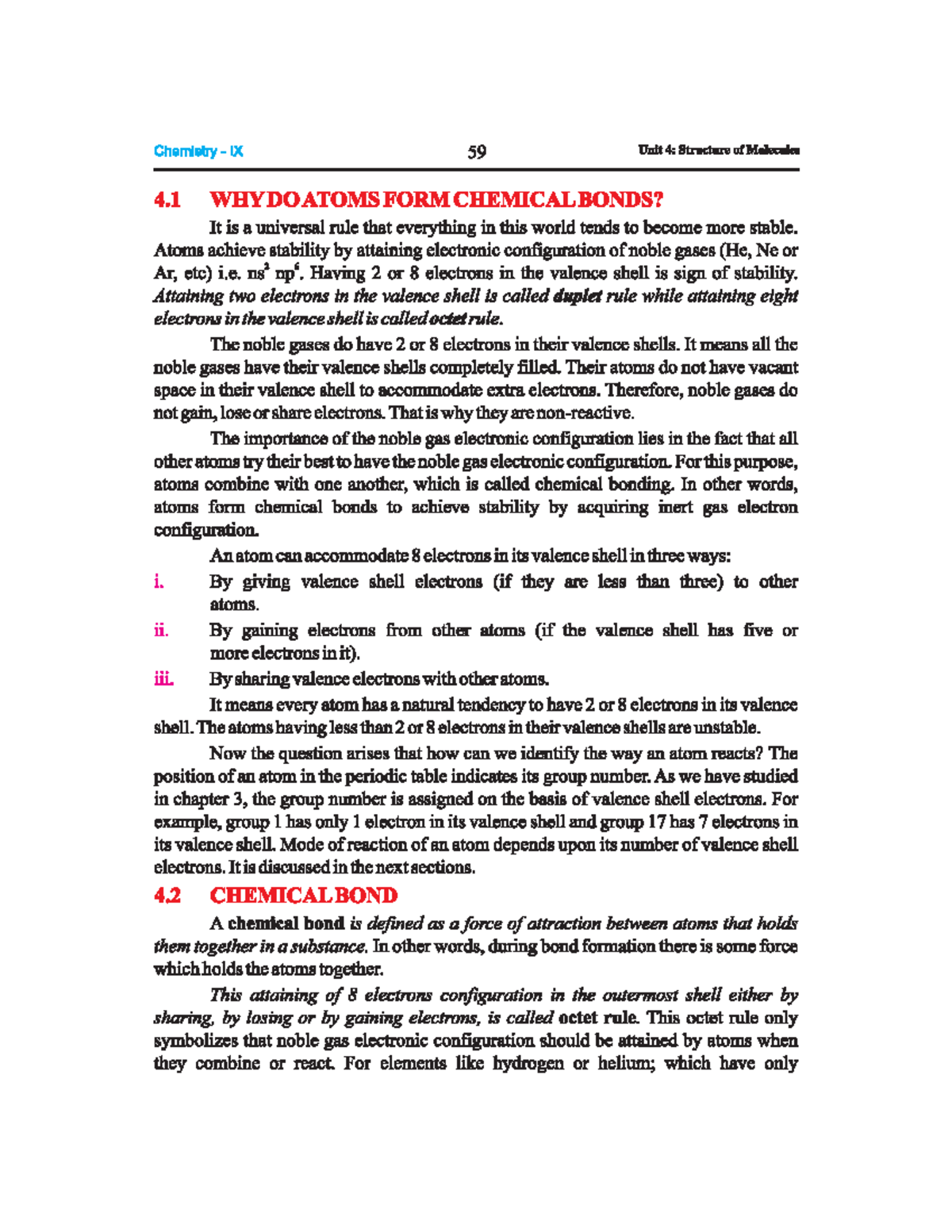Bonding - O Level Chemistry - Studocu