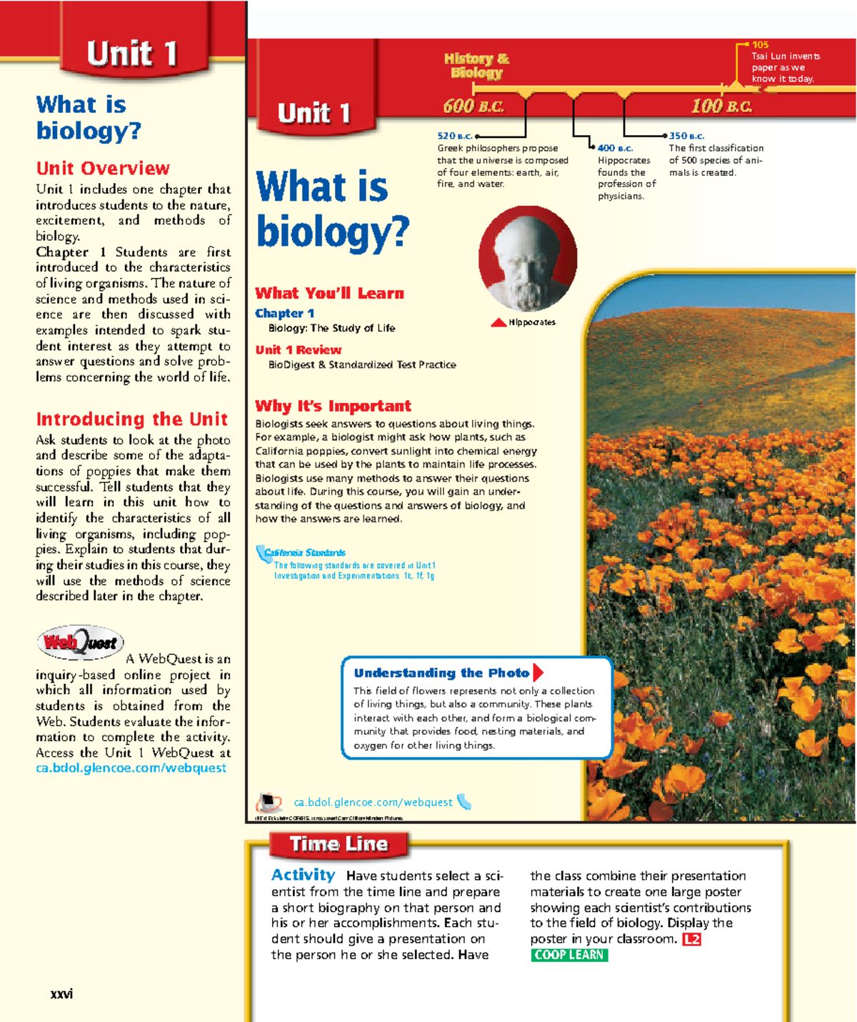 Chap01 - Vevevw - What is biology? Unit Overview Unit 1 includes one ...