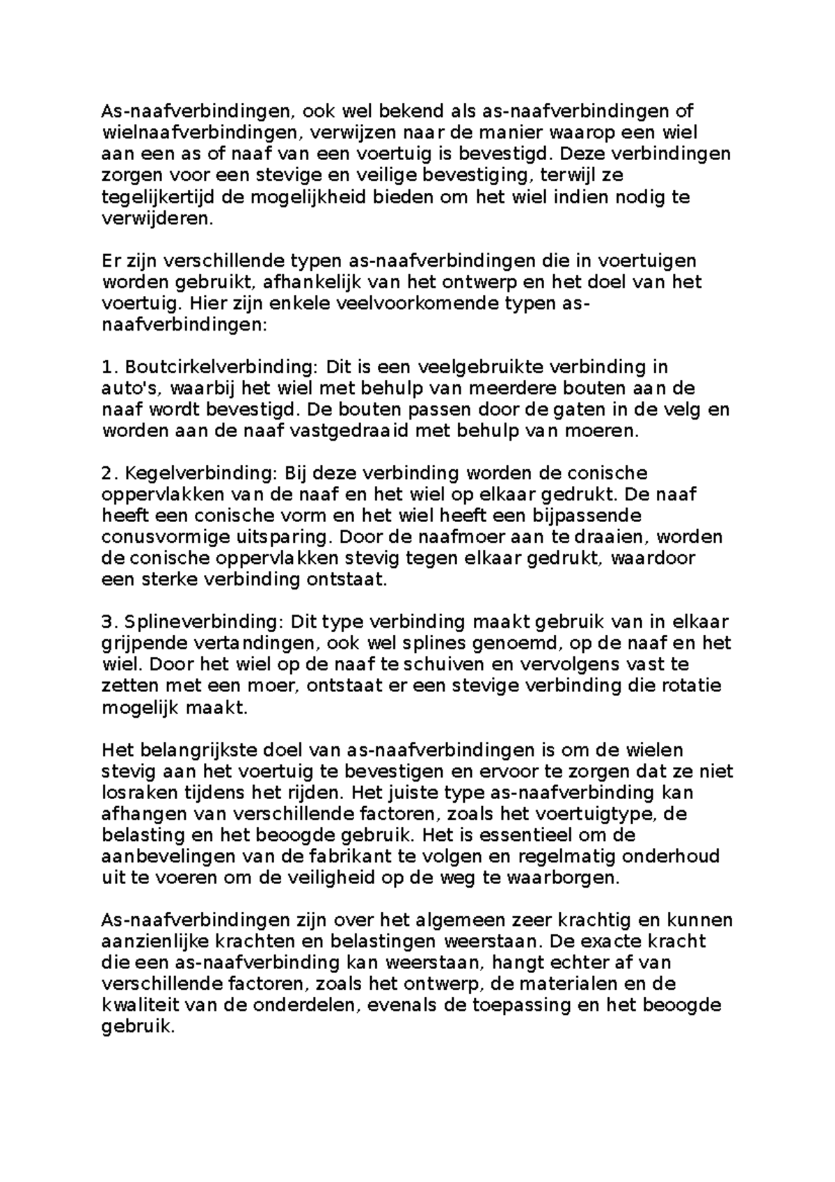 As-naafverbindingen - Deze verbindingen zorgen voor een stevige en ...