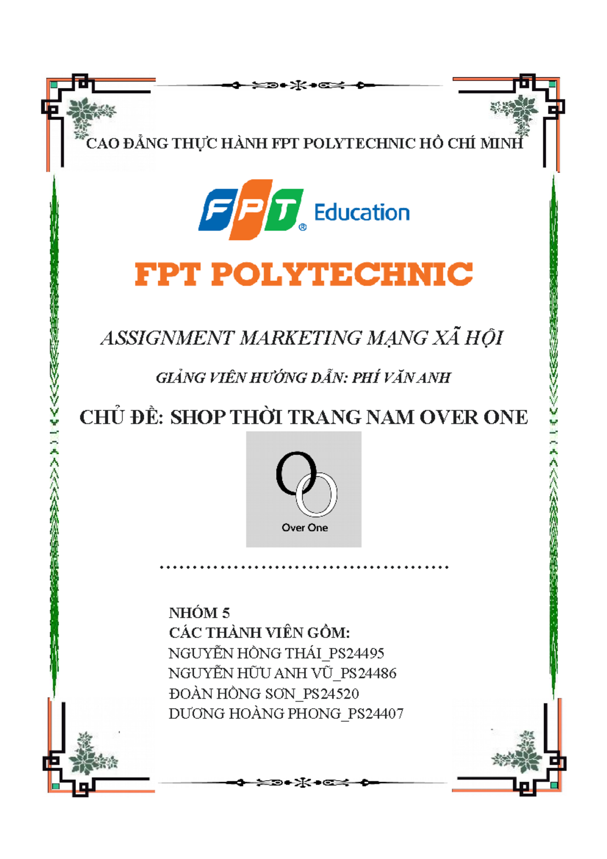 ASM MKT MXH - Avc - CAO ĐẲNG THỰC HÀNH FPT POLYTECHNIC HỒ CHÍ MINH ...