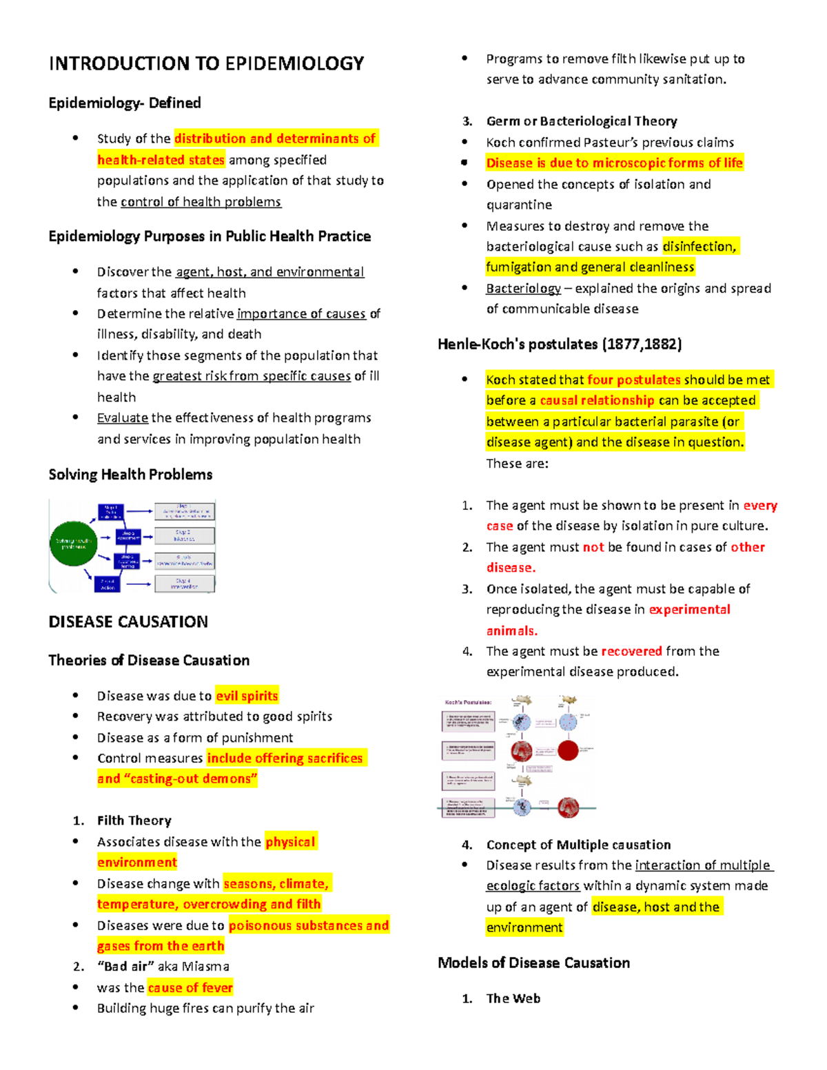 Introduction TO Epidemiology - INTRODUCTION TO EPIDEMIOLOGY ...