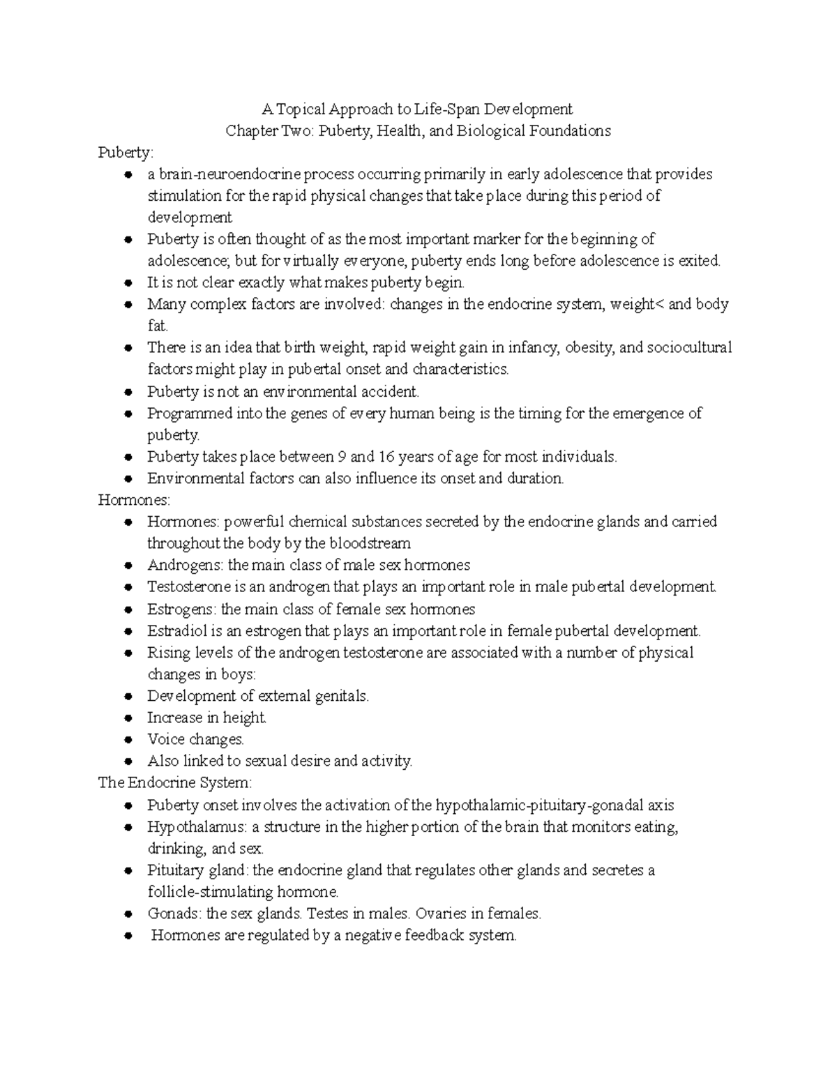 A Topical Approach to Life-Span Development Chapter Two - A Topical ...