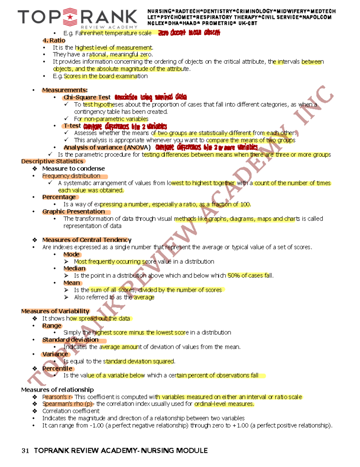 PROFESSIONAL ADJUSTMENT, LEADERSHIP AND MANAGEMENT 11 - 31 TOPRANK ...