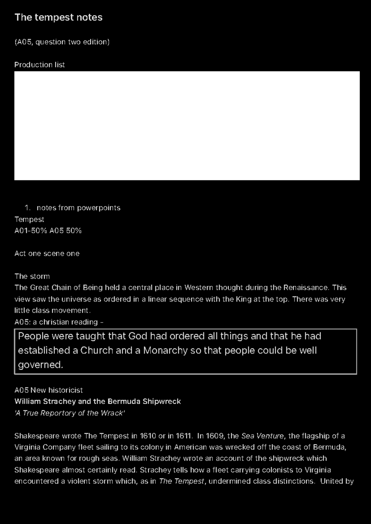 The tempest notes - 1. The tempest notes (A05, question two edition ...