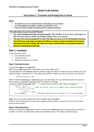 COS10029 Week7 Lab - week 7 all tutorial work - ©Copyright: Swinburne University of Technology ...