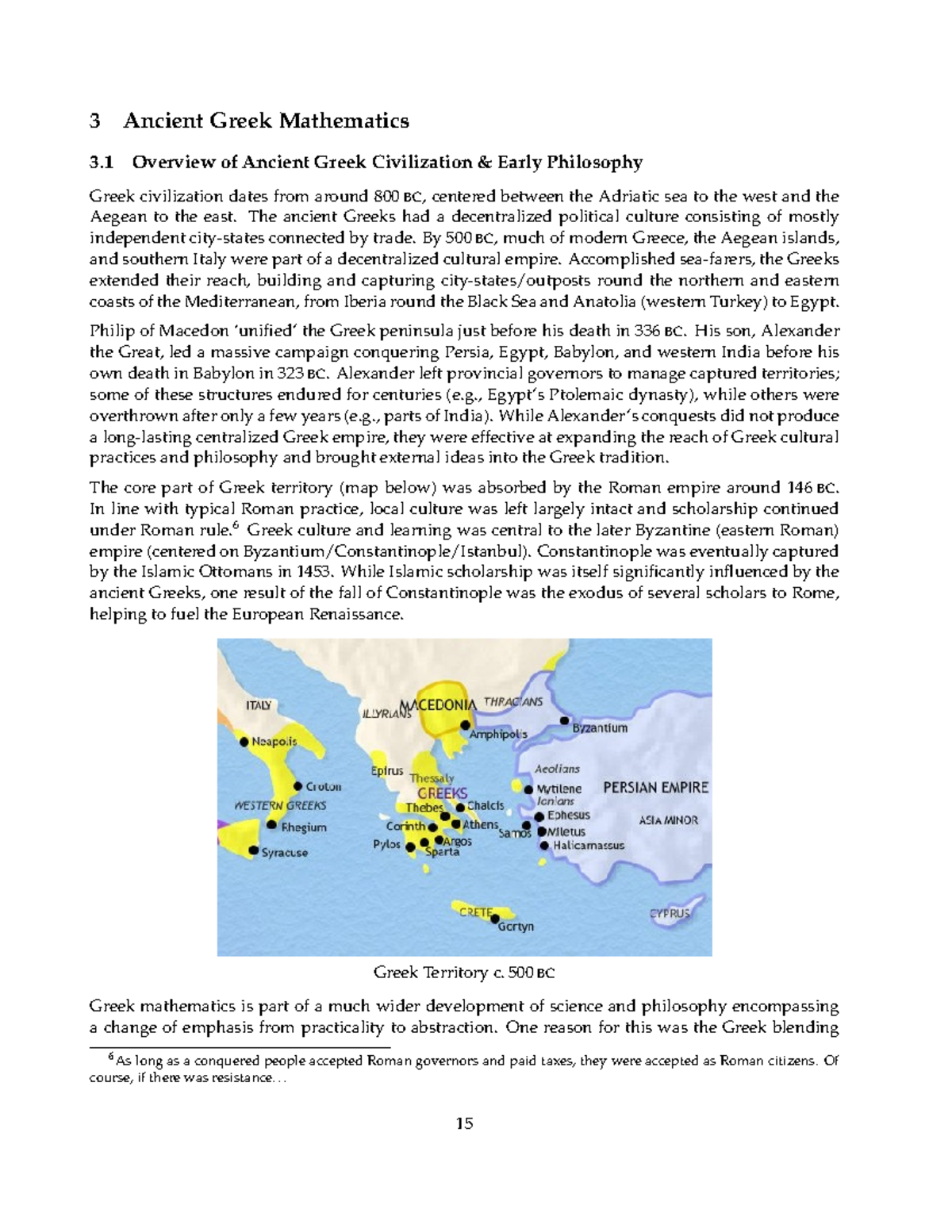 Greece - Notes about planet - 3 Ancient Greek Mathematics 3 Overview of ...
