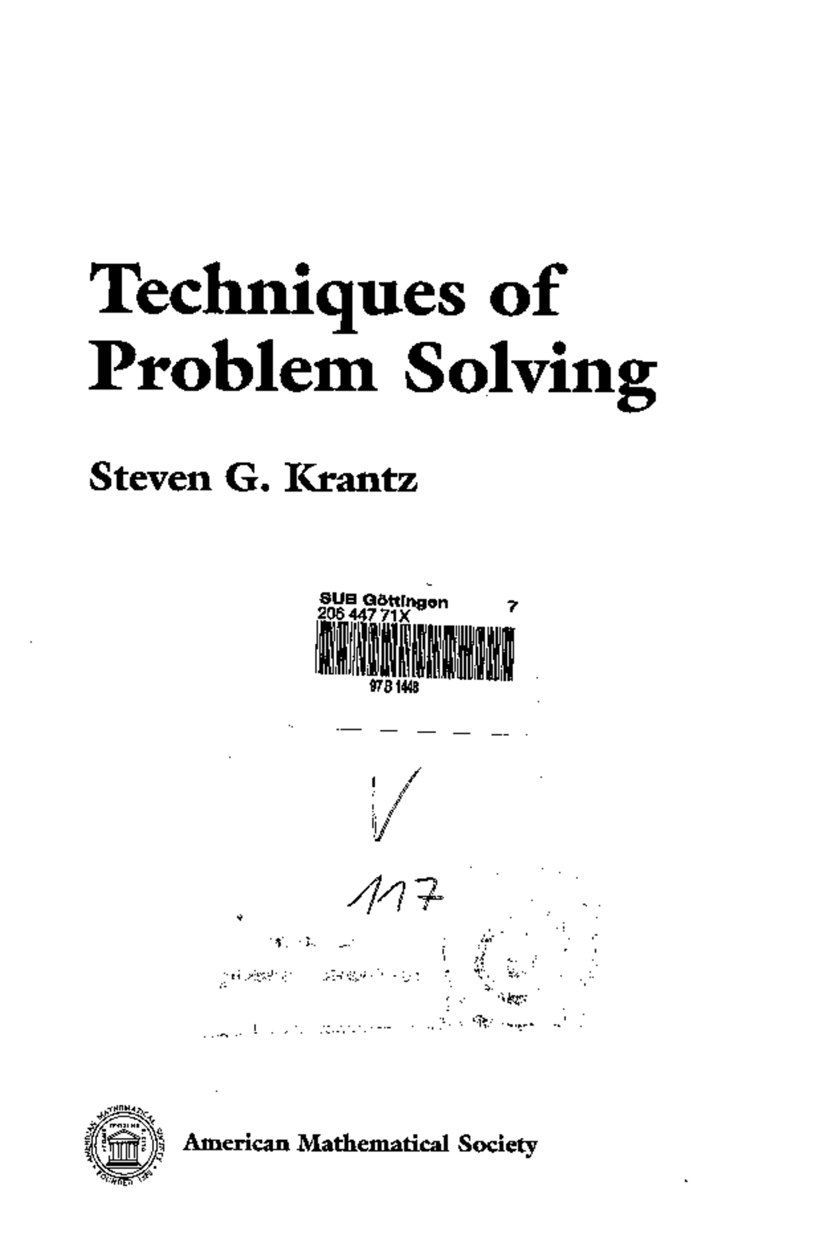 Techniques of problem solving 35tli0vcsg - Techniques of Problem ...