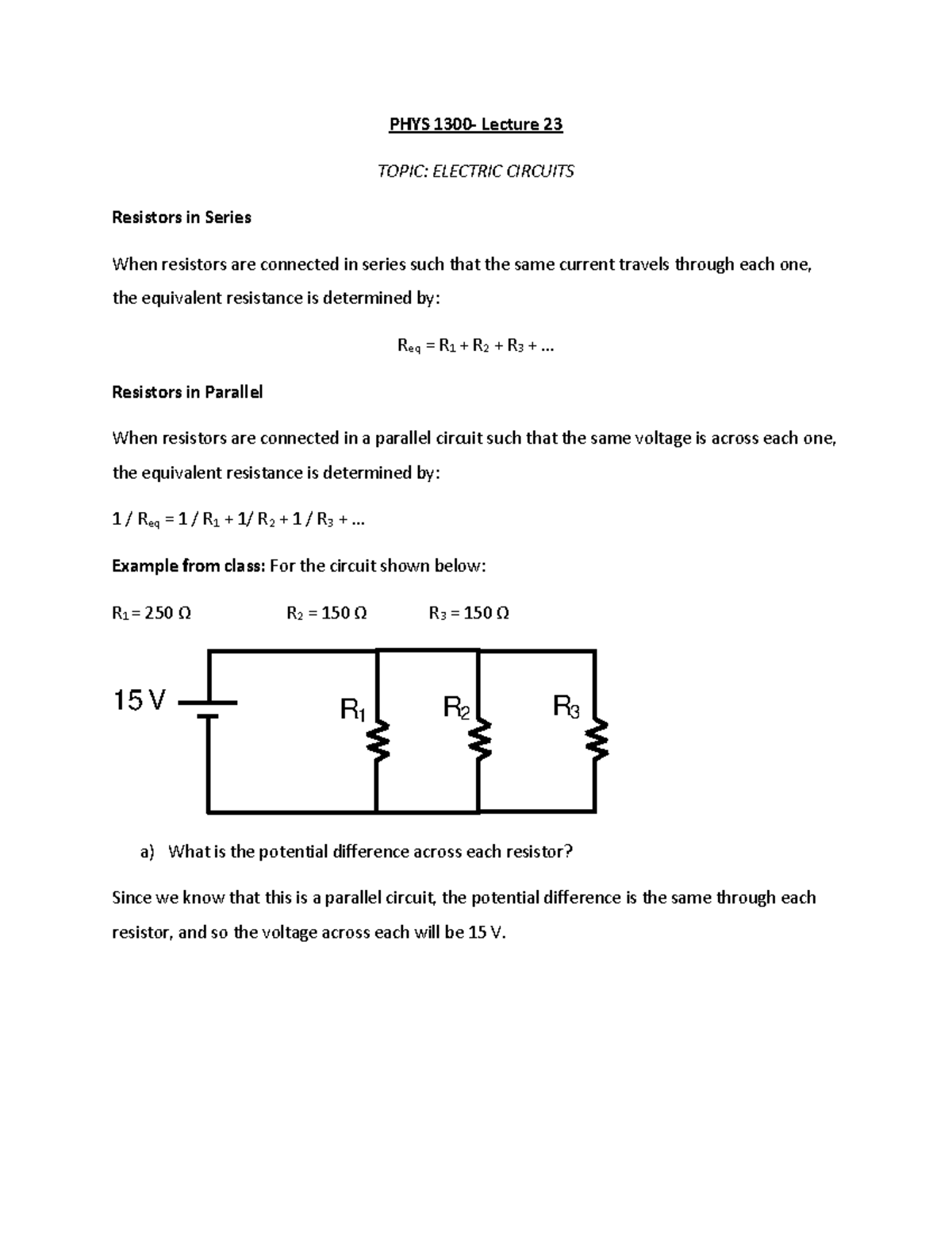Phys 1300 Lecture Notes Warning Tt Undefined Function 23 Warning Tt Undefined Function