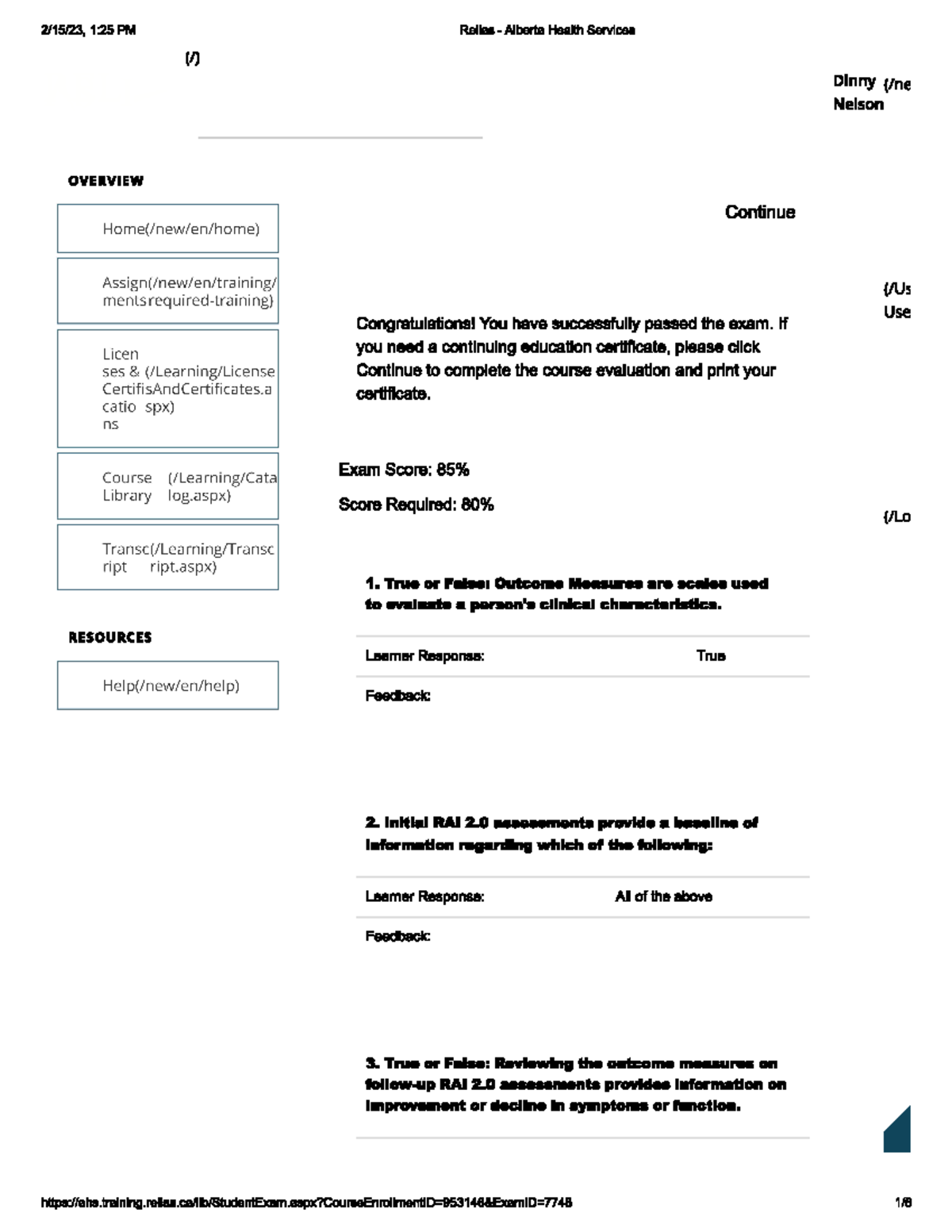 Dinny MDS 20 Question AND Answer - NFDN 1002 - Studocu