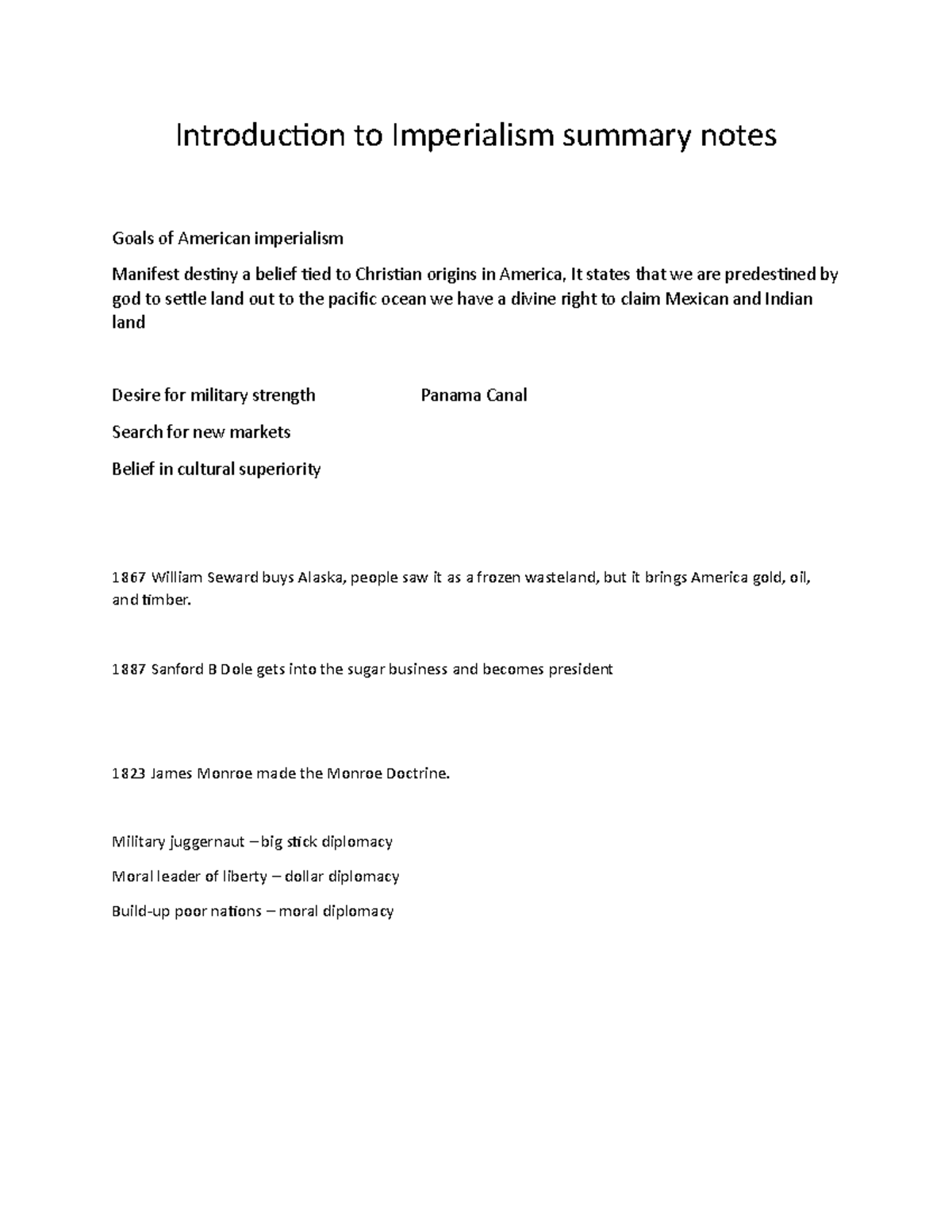 Notes summary 14 - History lecture note important for final exam ...