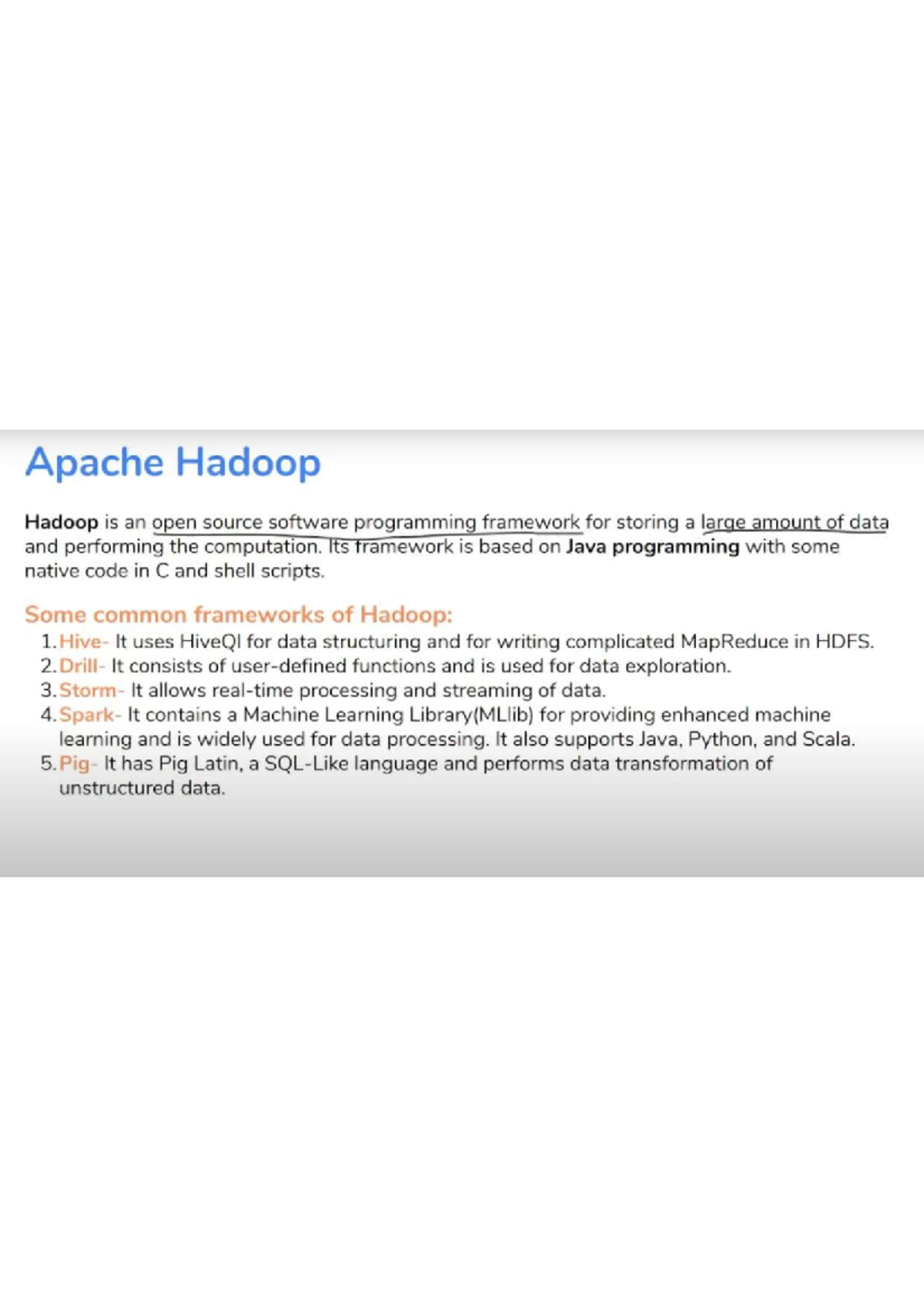 Unit 2 big data - B.tech - Studocu