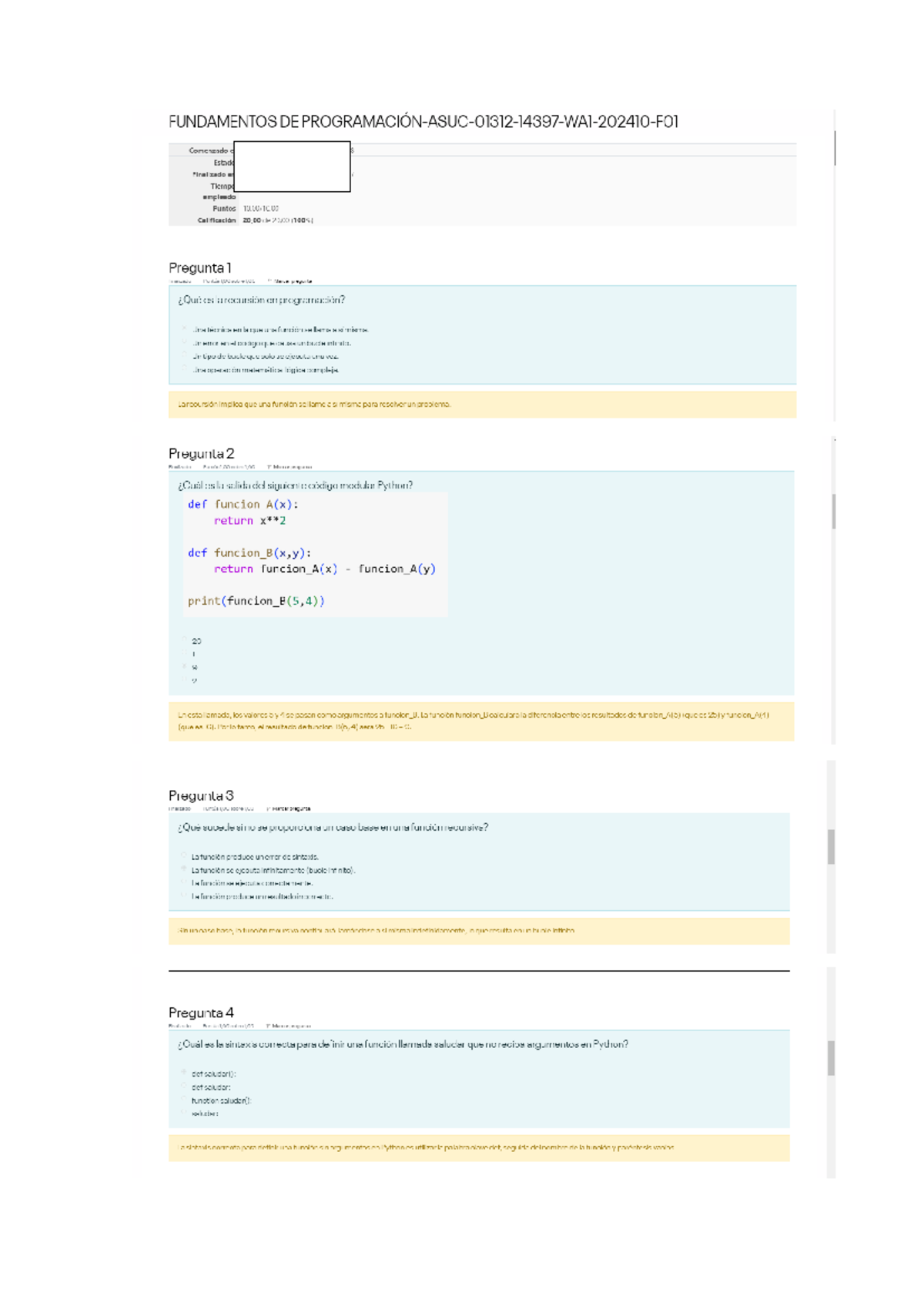 Autoevaluacion N3 Fundamentos DE Programacion - fundamentos de programacion - Studocu