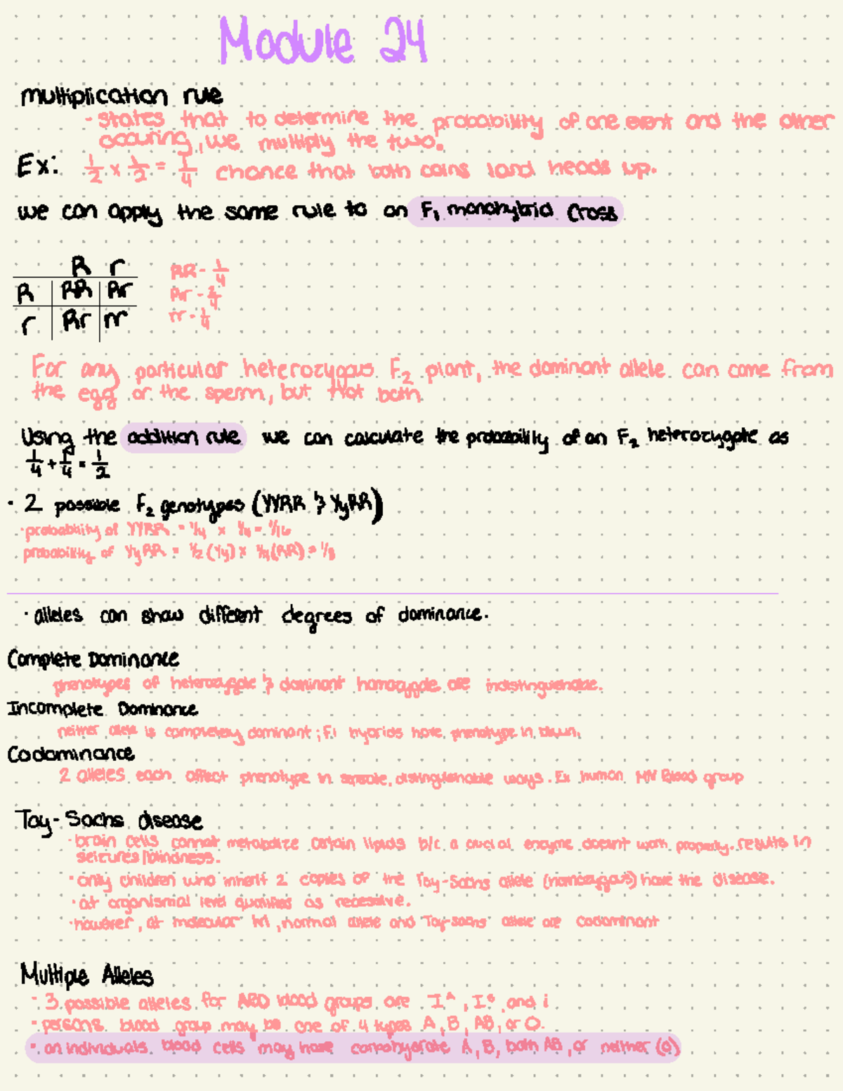 Module 24 Relevant Reading - Module 24 multiplication rule - states ...