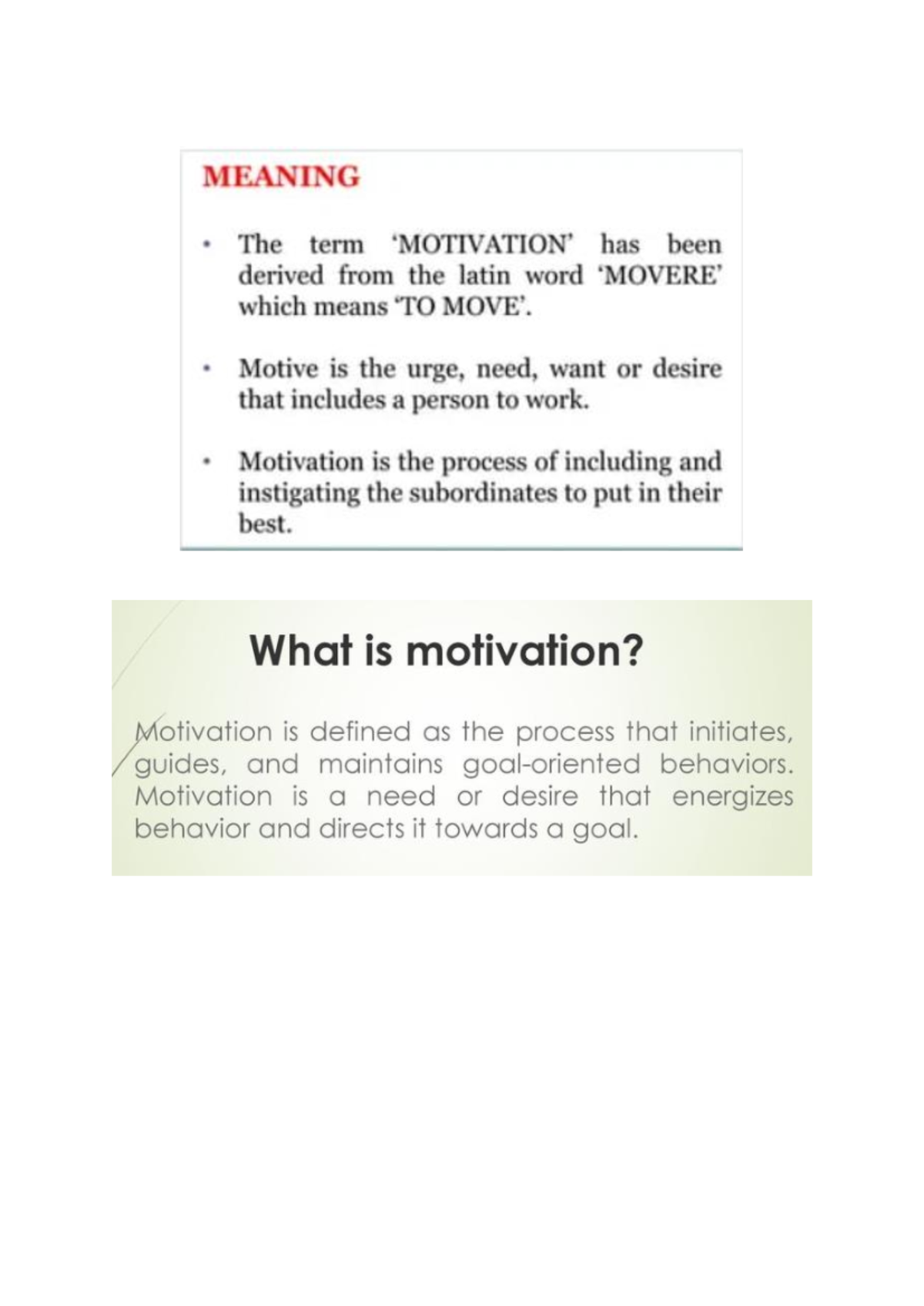 What is Motivation - What is Motivation? Motivation is the action of ...