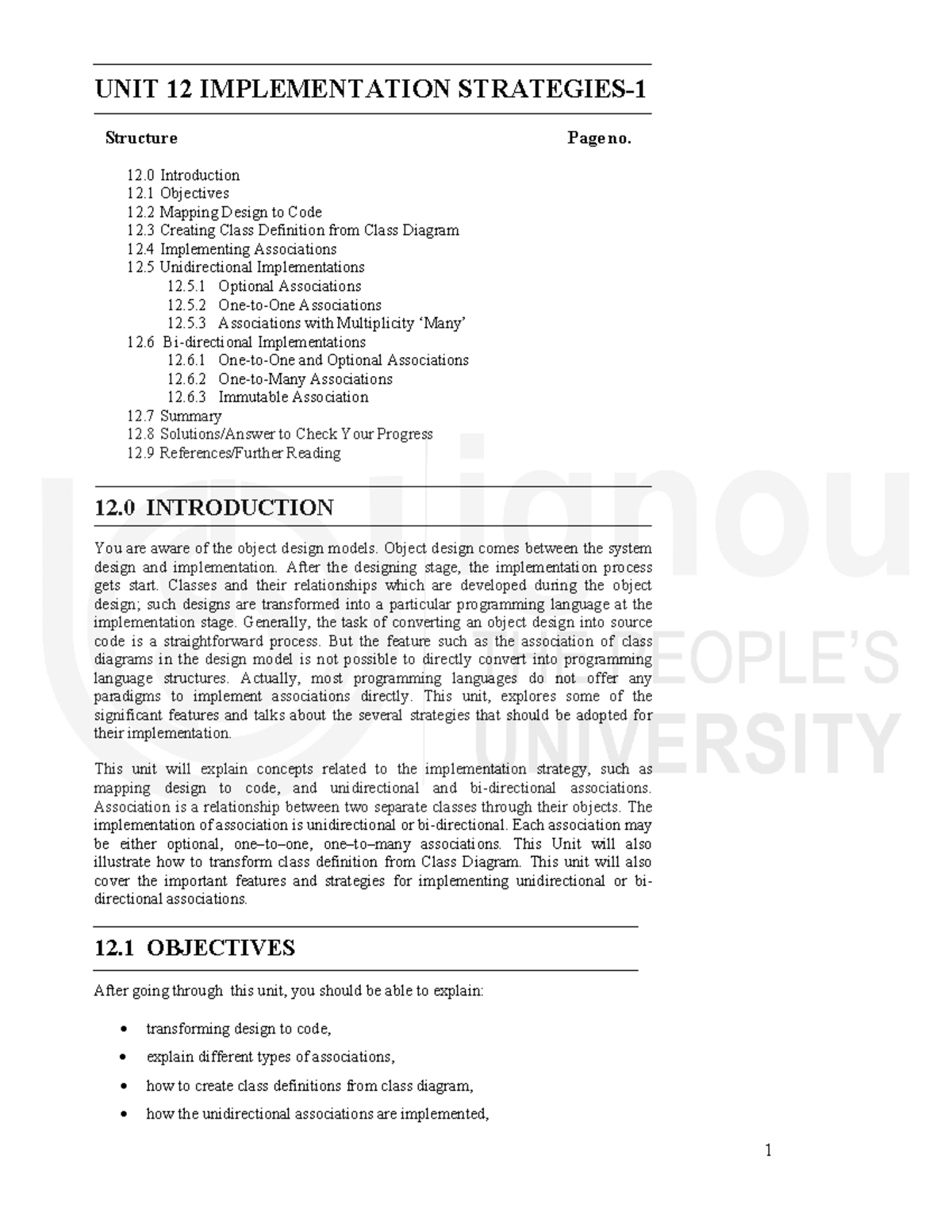 Unit-12 - UNIT 12 IMPLEMENTATION STRATEGIES- Structure Page no. 12 ...