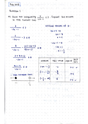 Calculus Exercise 1 - exercise 1 Question I a) i) lim x2+x-2 x+2-2 iii ...