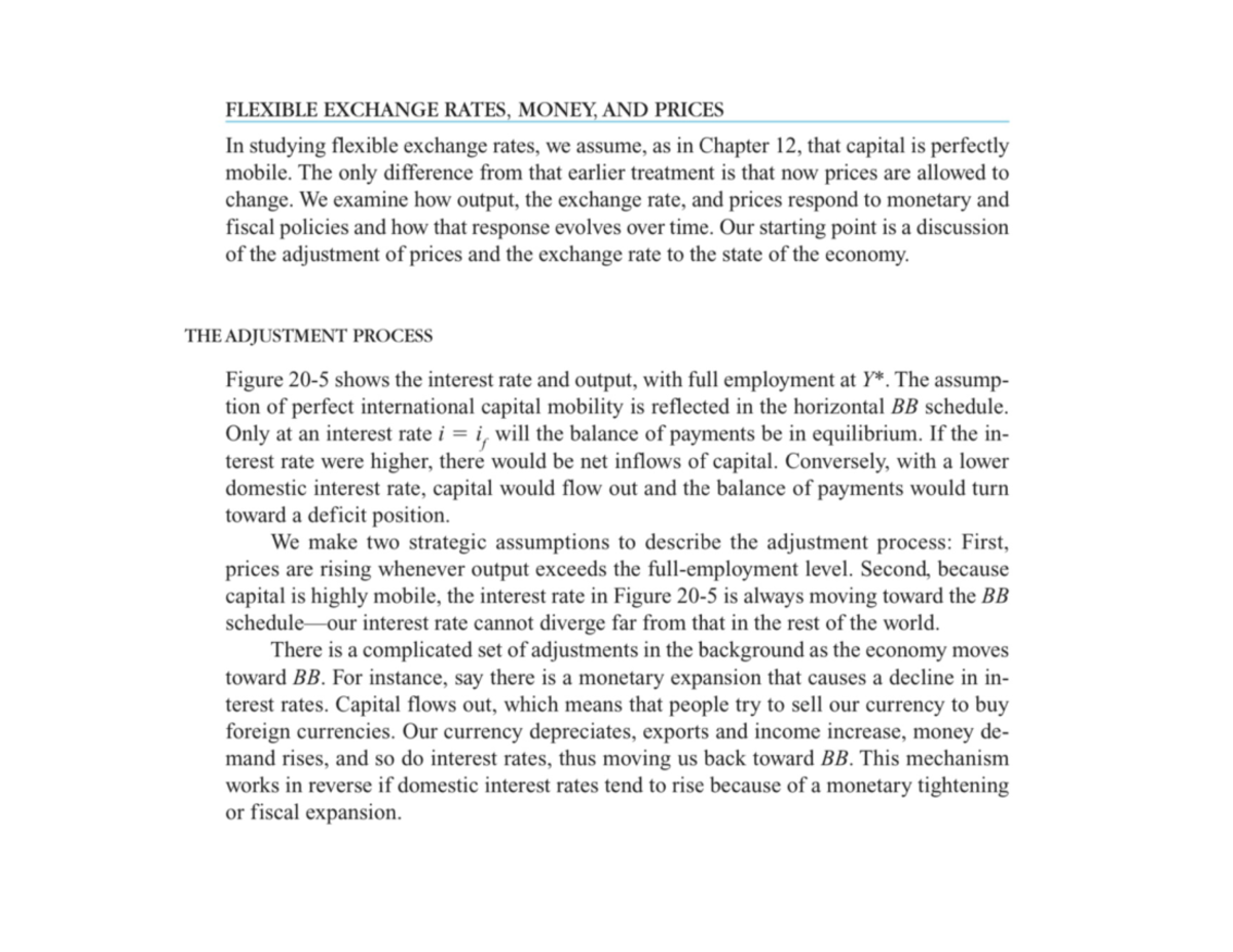 Flexible Exchange Rates, Money, AND Prices - MACRO ECONOMICS - Studocu