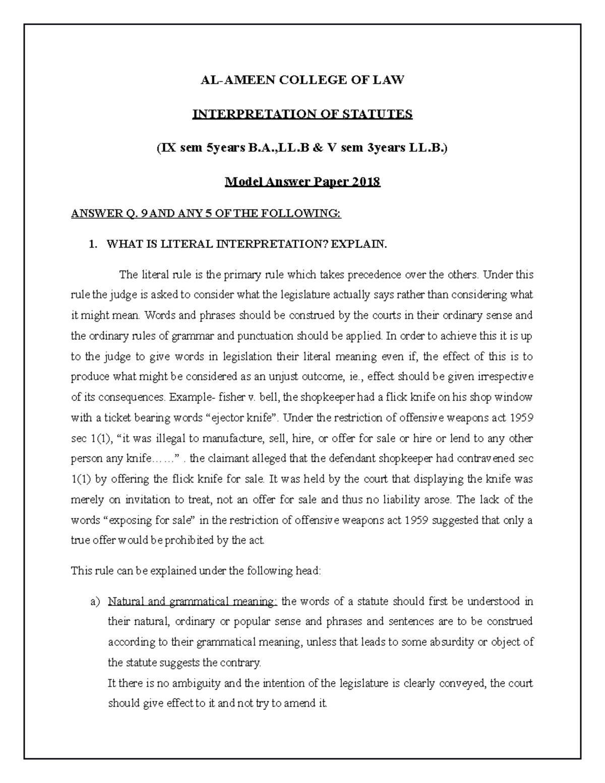 Ios- 2018 9 hand written notes to guide - AL-AMEEN COLLEGE OF LAW ...