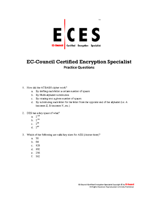 E-CES, 212-81, Module 1, History of Cryptography - E-CES, 212-81 ...