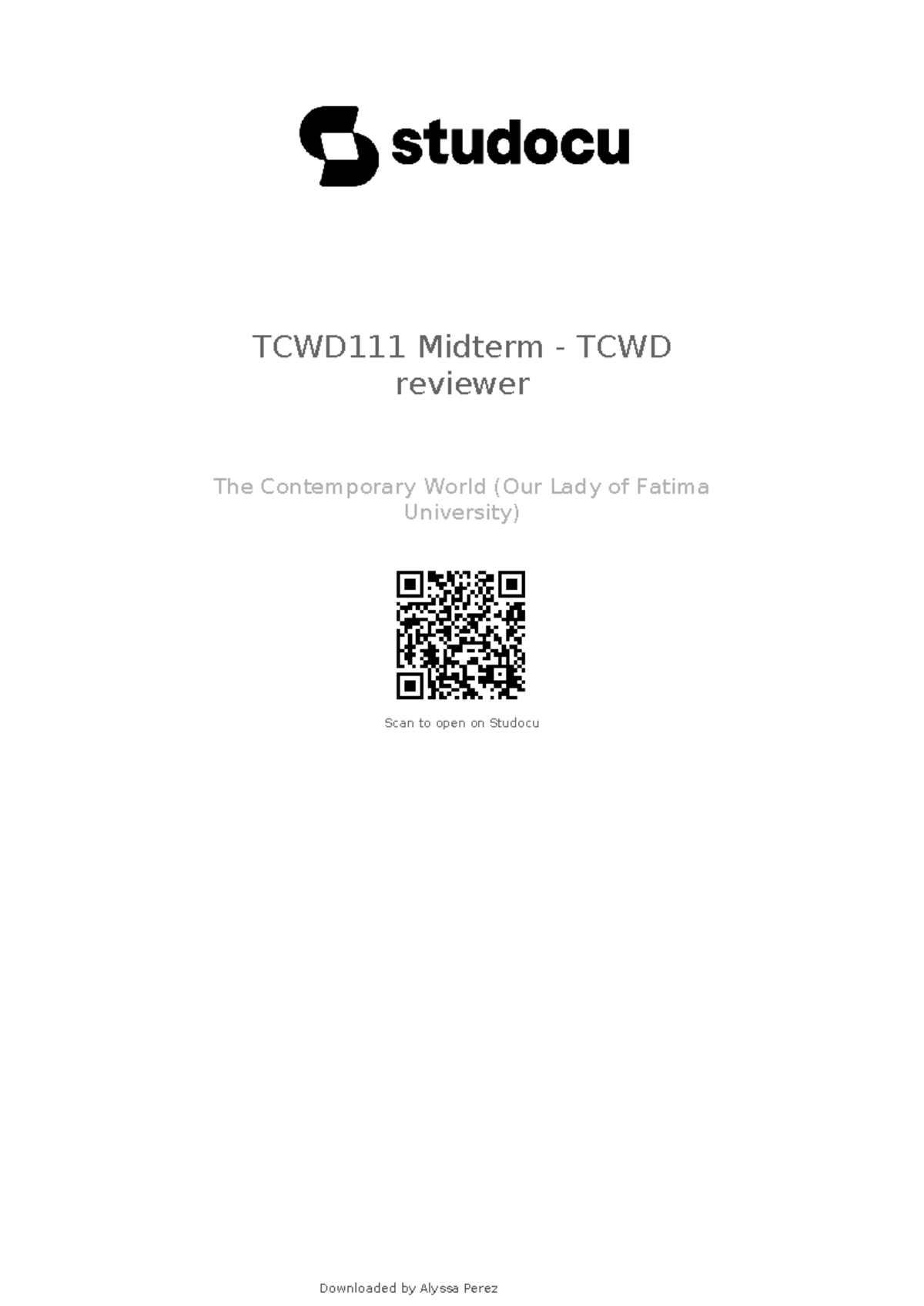Tcwd111 midterm tcwd reviewer - TCWD111 Midterm - TCWD reviewer The ...