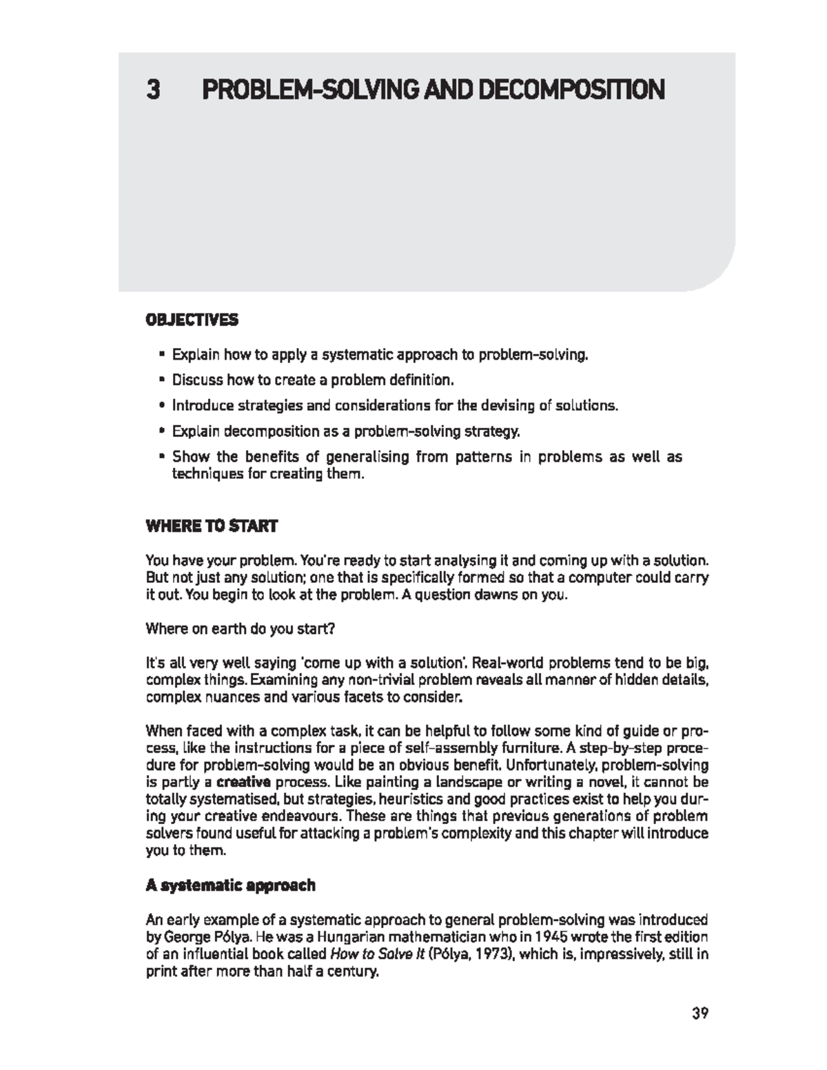 Lecture III Problem Solving Decomposition - 3 AND DECOMPOSITION OBJECTIVES Explain how to apply ...