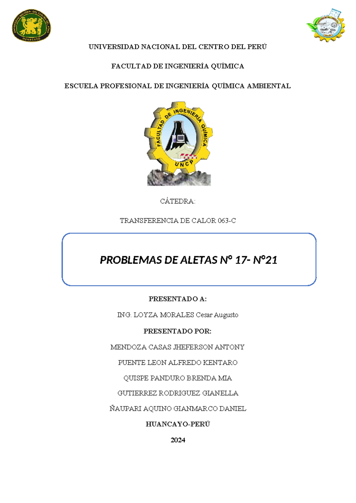 Ejercicios de alteta - ayuda - UNIVERSIDAD NACIONAL DEL CENTRO DEL PERÚ ...